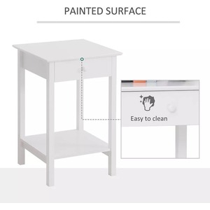 Traditional Wooden Bedside Table