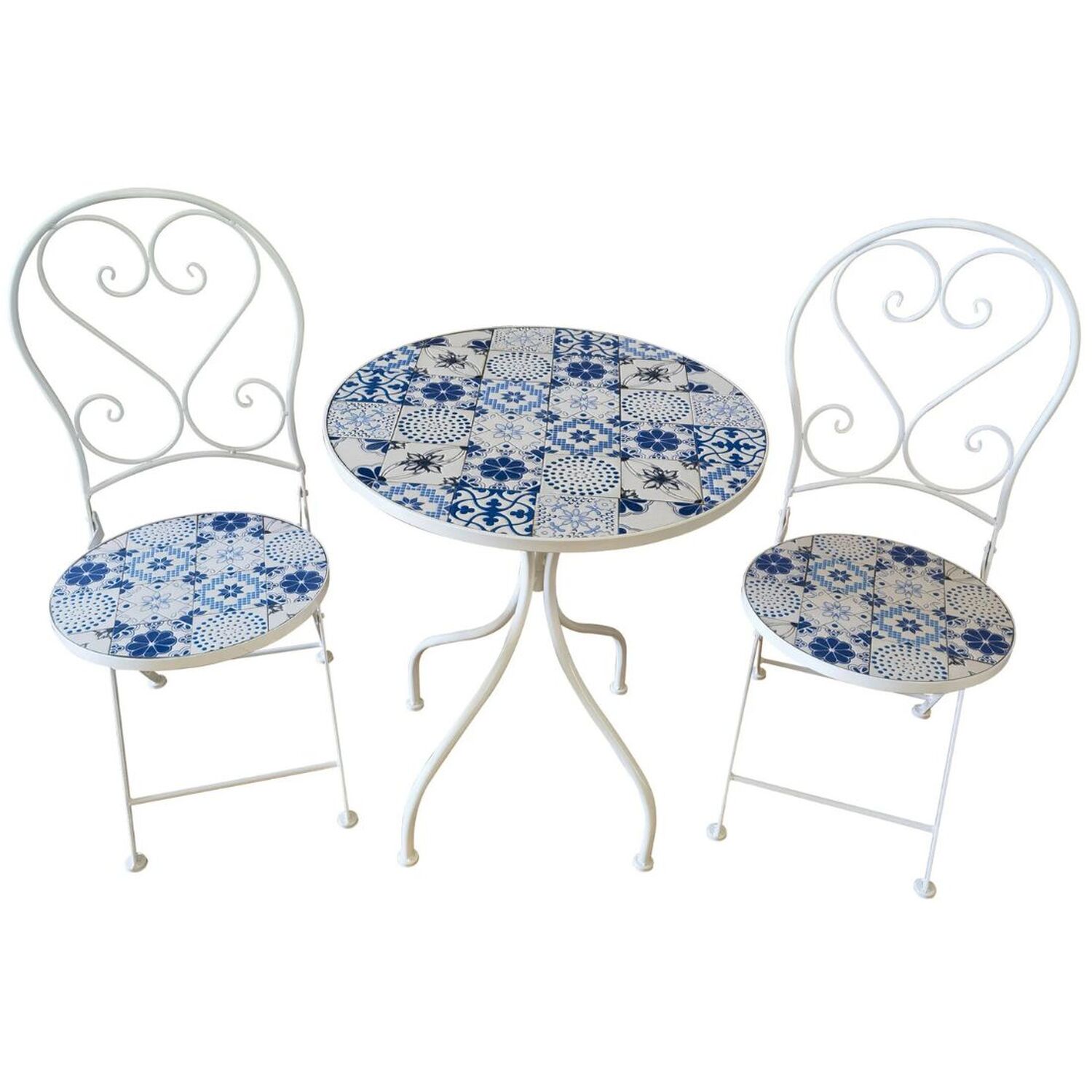 Santorini 60cm Mosaic Bistro Set