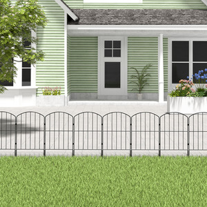 25 Panels Metal Garden Edging Fence Set