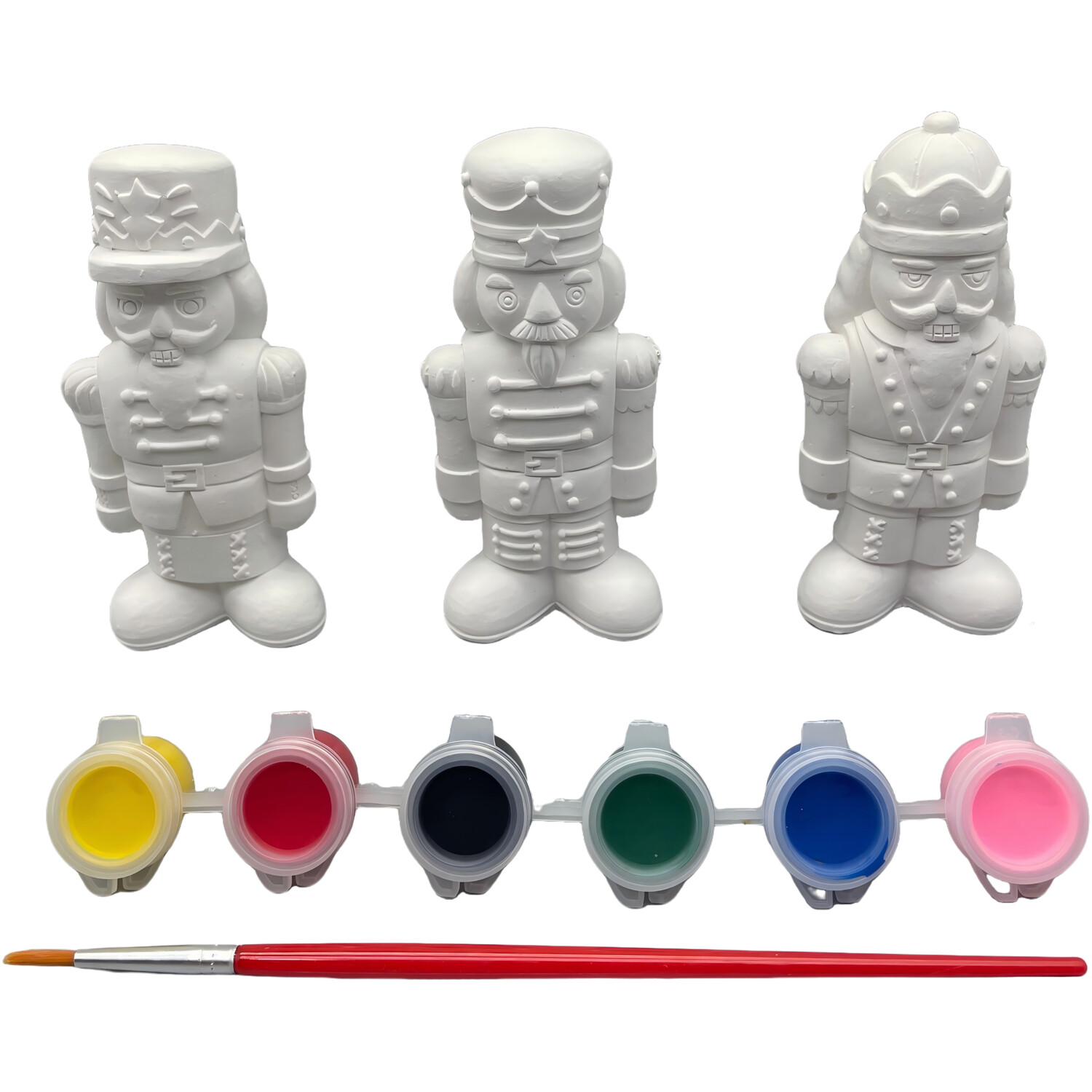 Mini Nutcracker Plaster Set