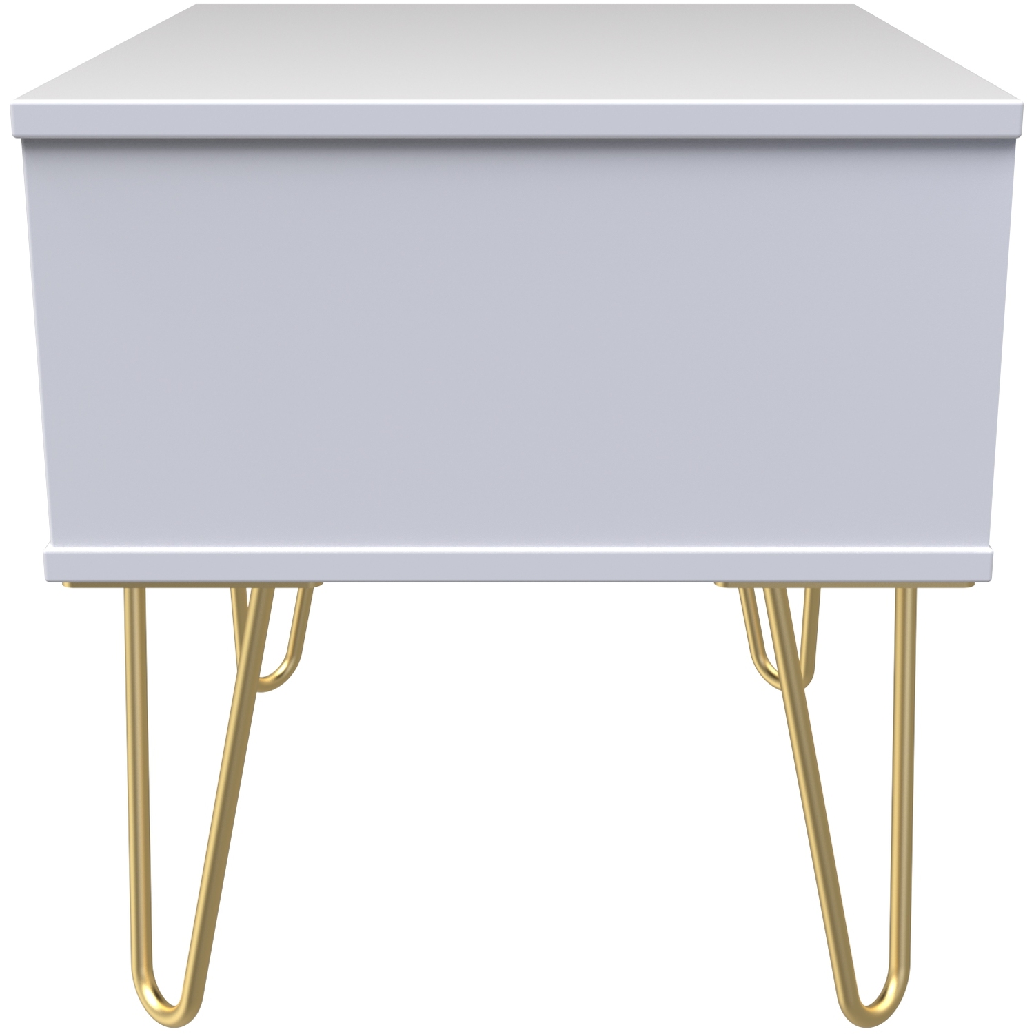Linear Ready Assembled 1 Drawer Bedside Cabinet with Legs