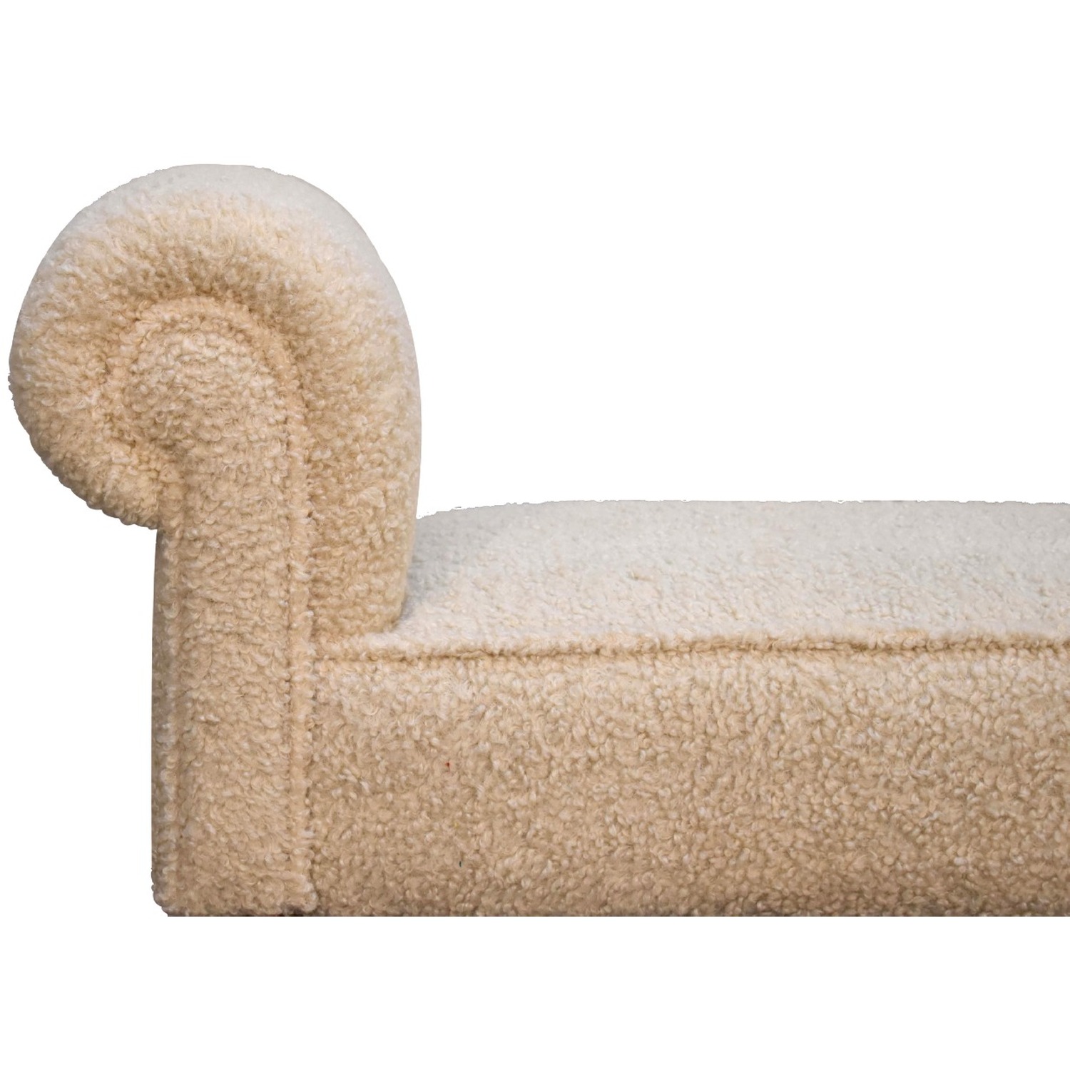 Classic Style Solid Wood Legs And Cotton Comfort Seating Bench