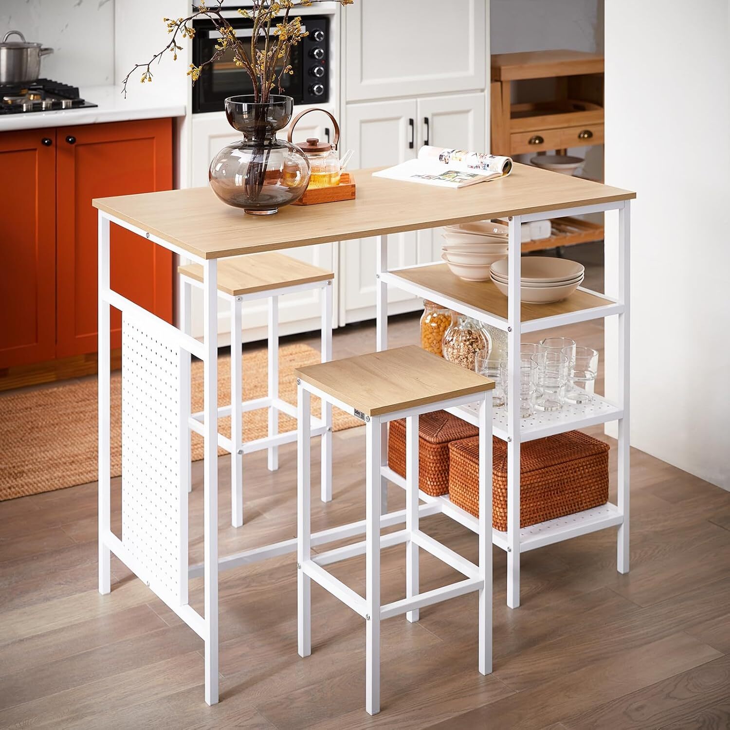 3 Pieces Home Dining Table Set