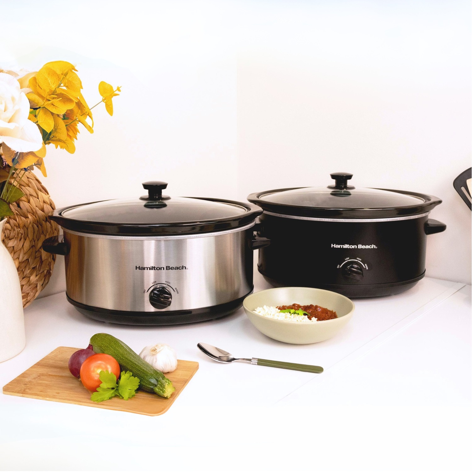 Hamilton Beach 6.5L Silver Slow Cooker