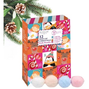 Bath Bomb Advent Calendar 12 days Of Bath Bombs 12 30g Fun Festive