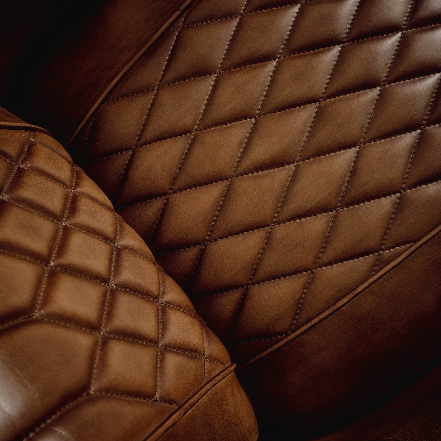 Genuine Leather Tub Aviator Chair Brown Tan