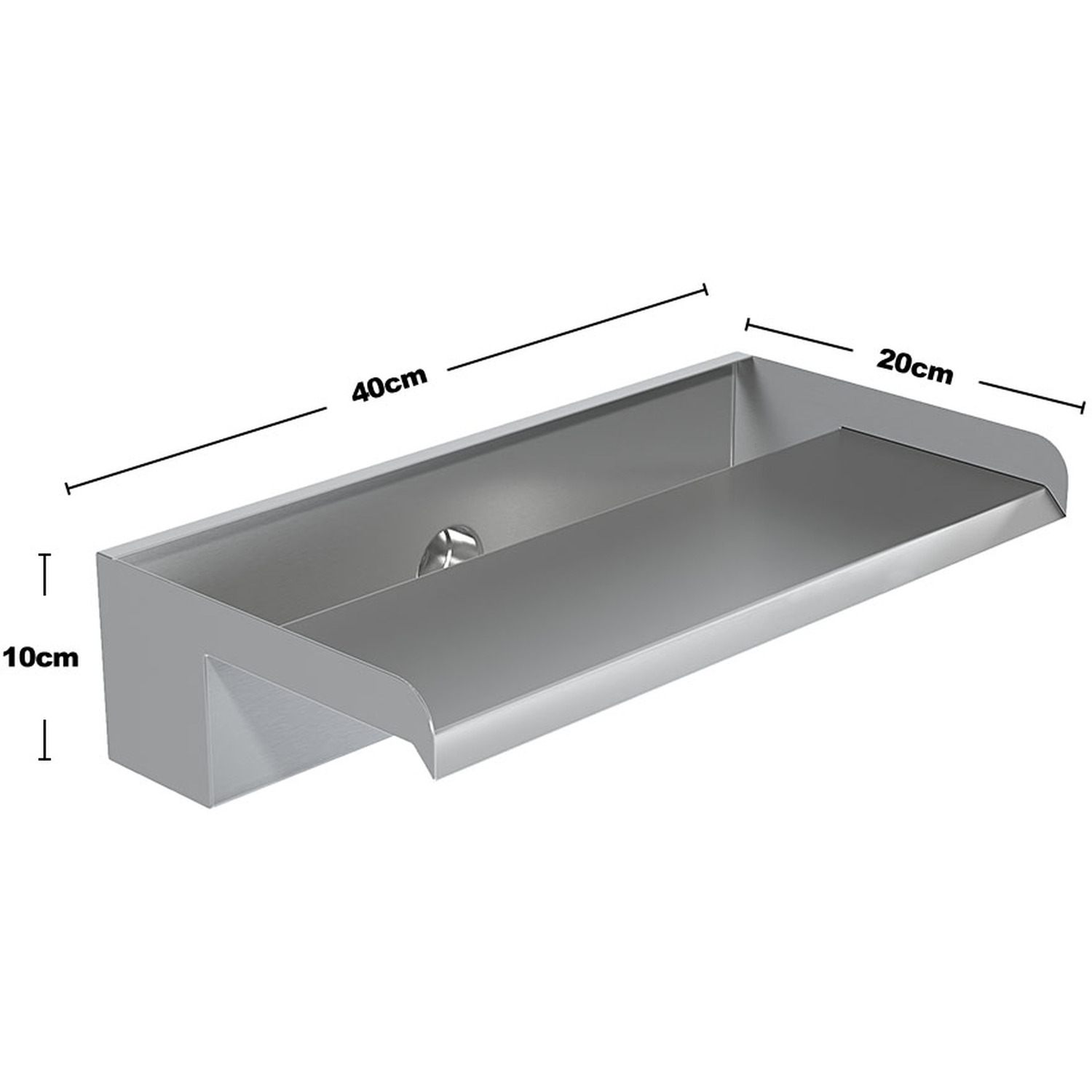 Back Entry Stainless Steel Water Blade