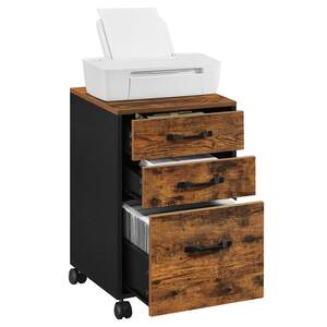 VASAGLE Industrial File Cabinet with 3 Drawers