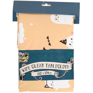 Halloween Ghost Wipe Clean Table Cloth