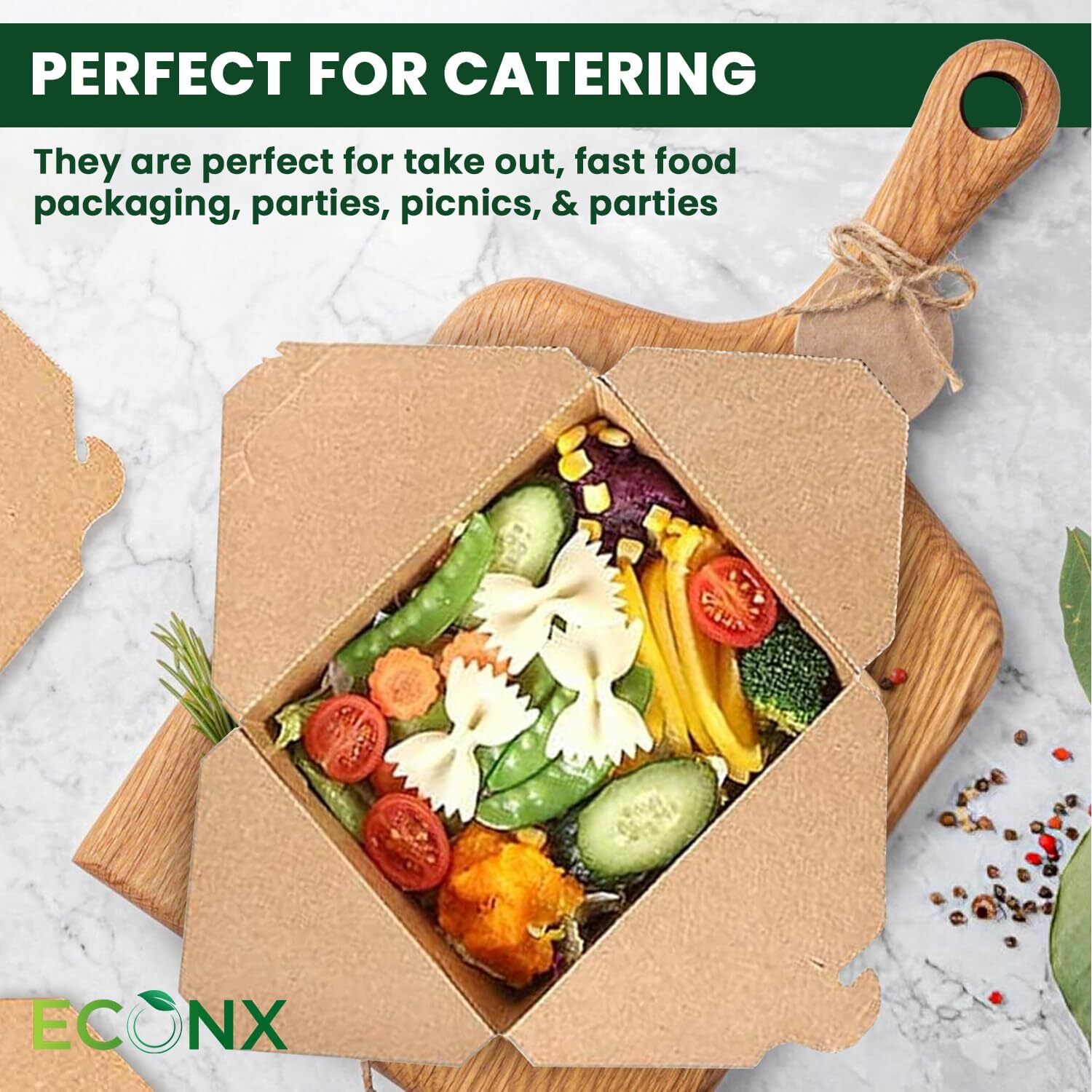 26oz No.1 Takeaway Food Snack Boxes Cardboard Containers
