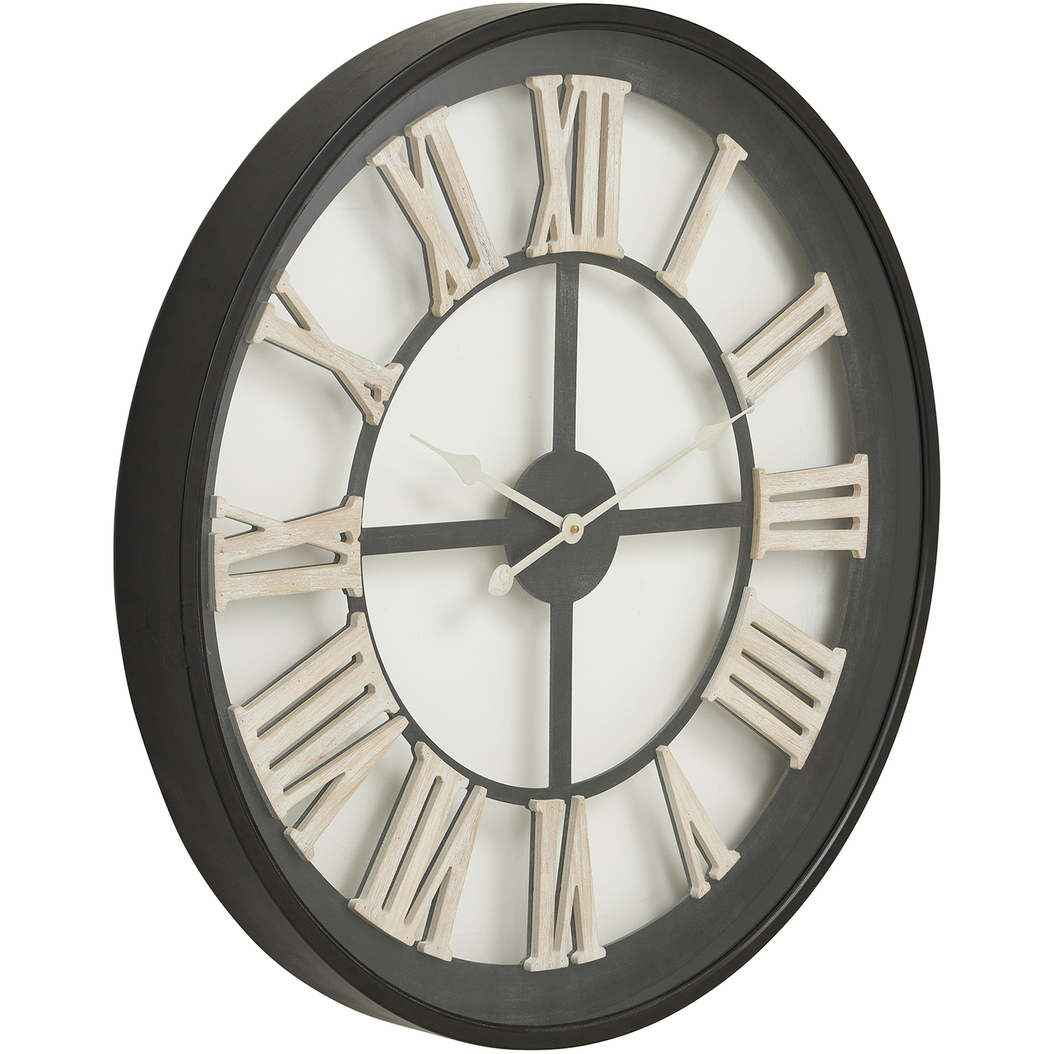 Timeless Skeleton Wall Clock With Roman Numerals