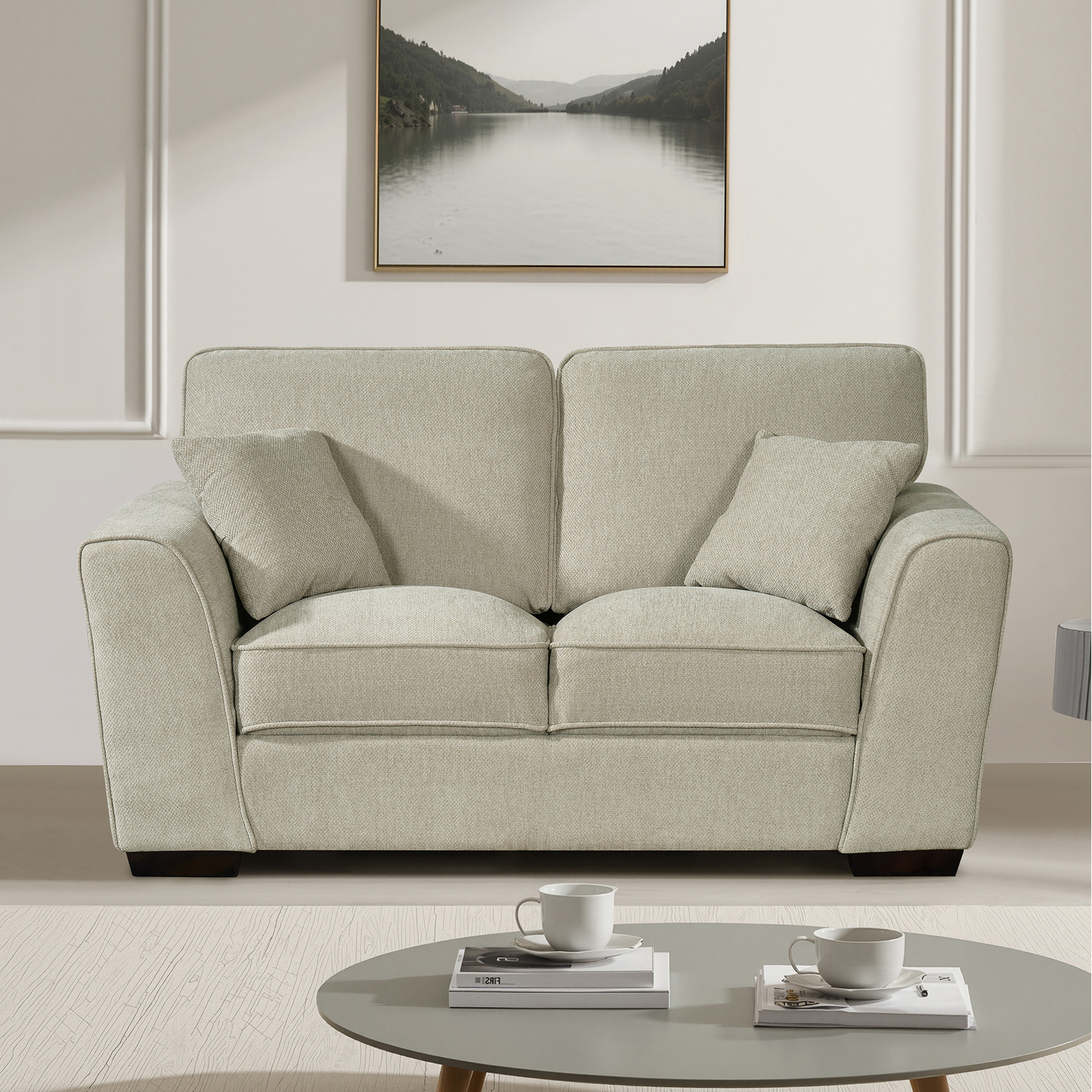 Colman soft fabric 2 seat sofa