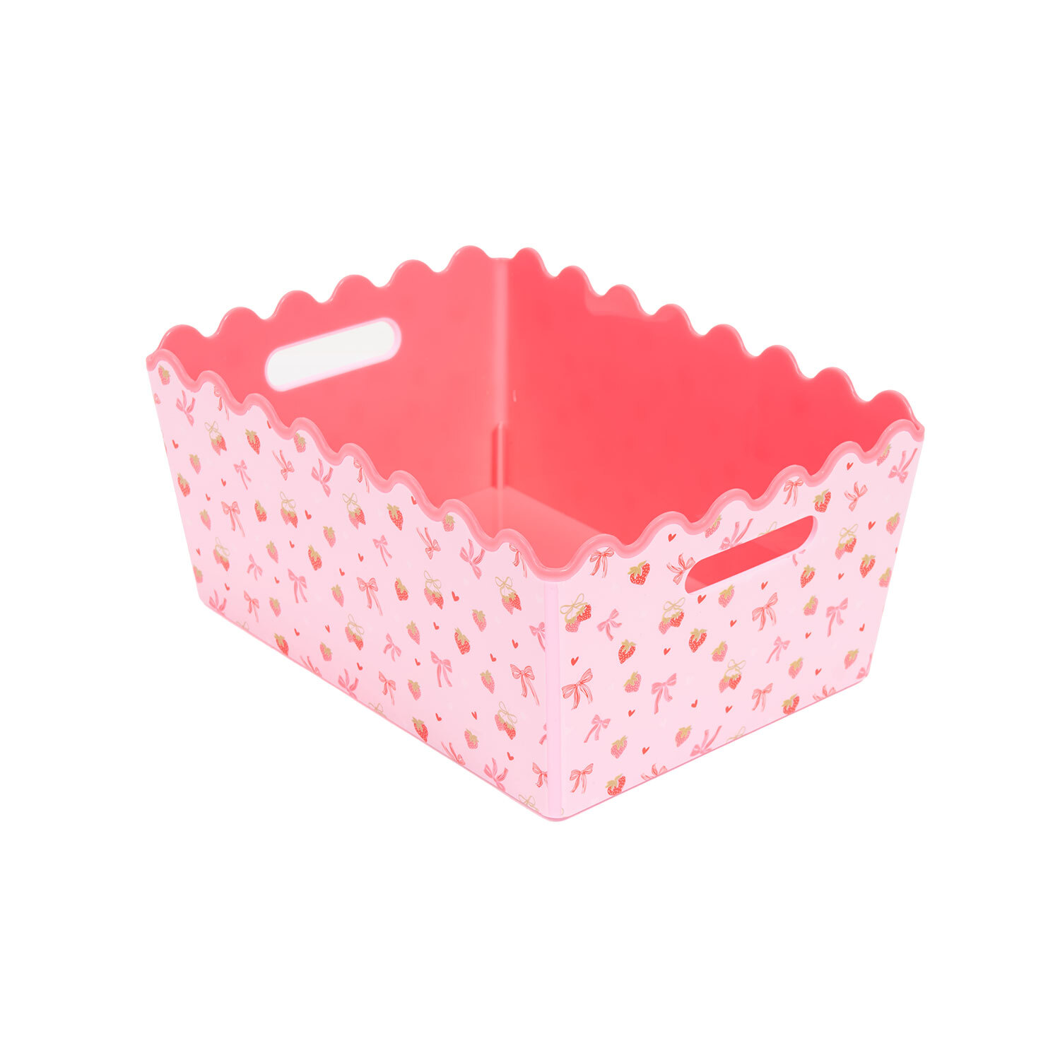 Berry or Flower Wave Printed Storage Basket