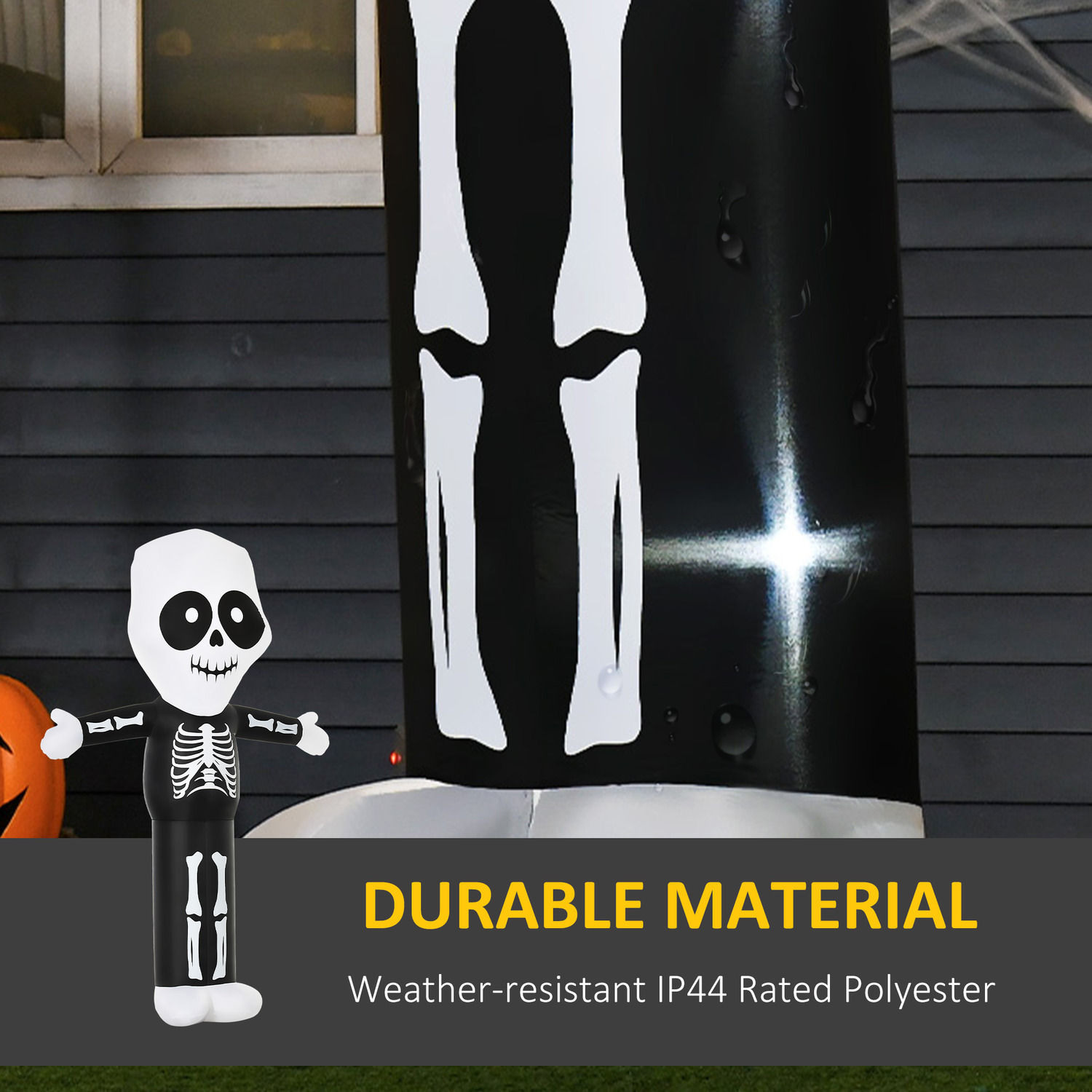 3m Halloween Inflatable Skeleton Ghost Decoration Lighted