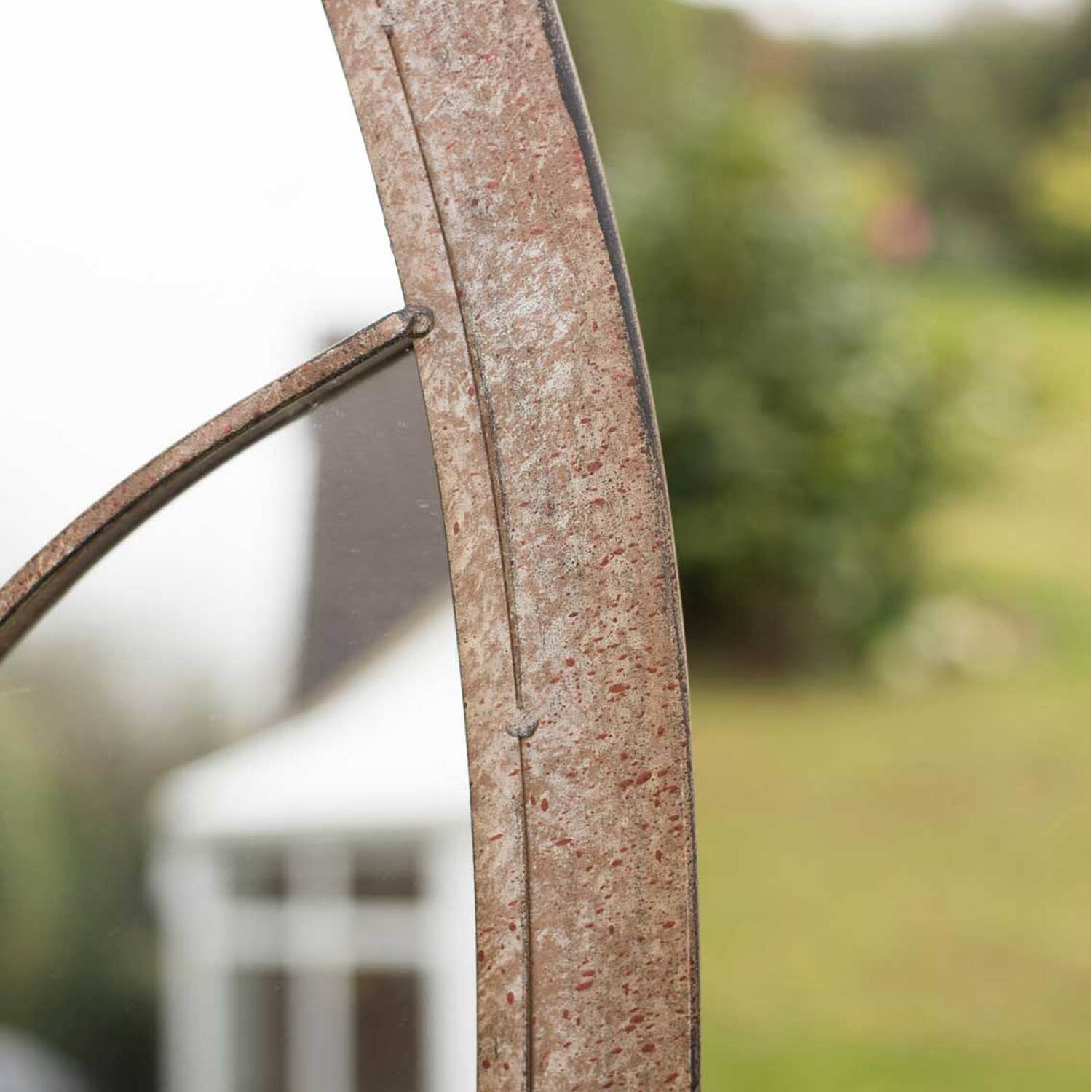 MirrorOutlet Dorset Rustic Arch Large Garden Mirror