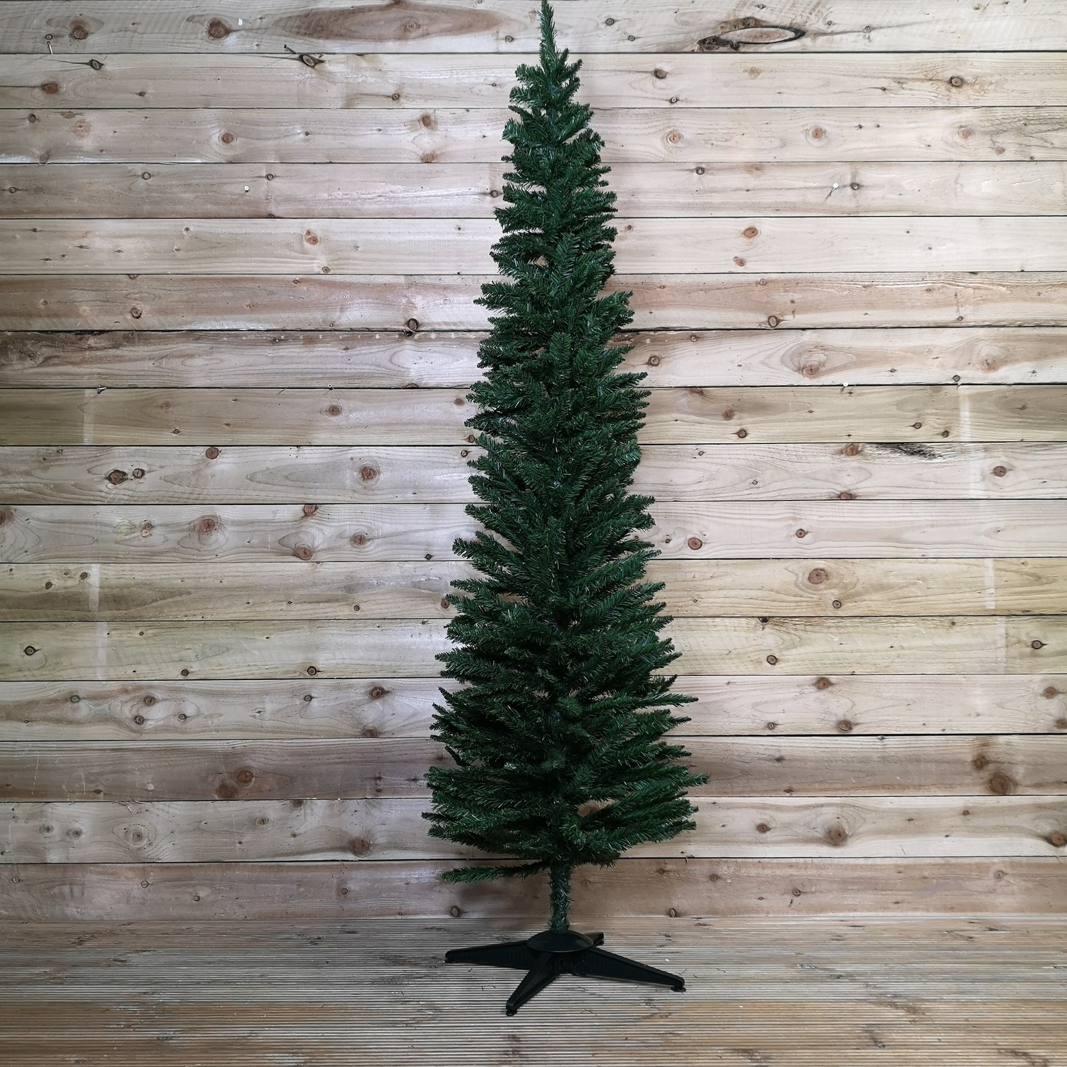 7ft Pencil Style Slim Christmas Tree in Green