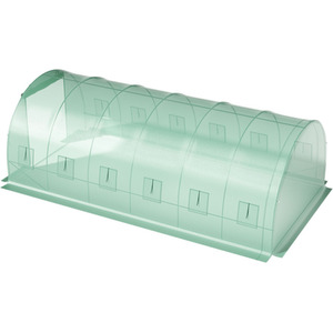 Green Outdoor Walk-in Tunnel Greenhouse with Steel Frame