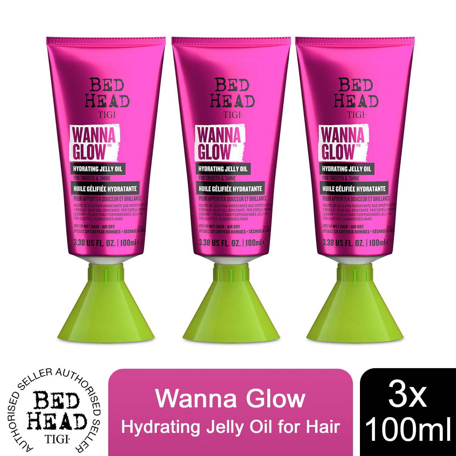 Bed Head By TIGI Wanna Glow Hydrating Jelly Oil for Shiny and Smooth ...