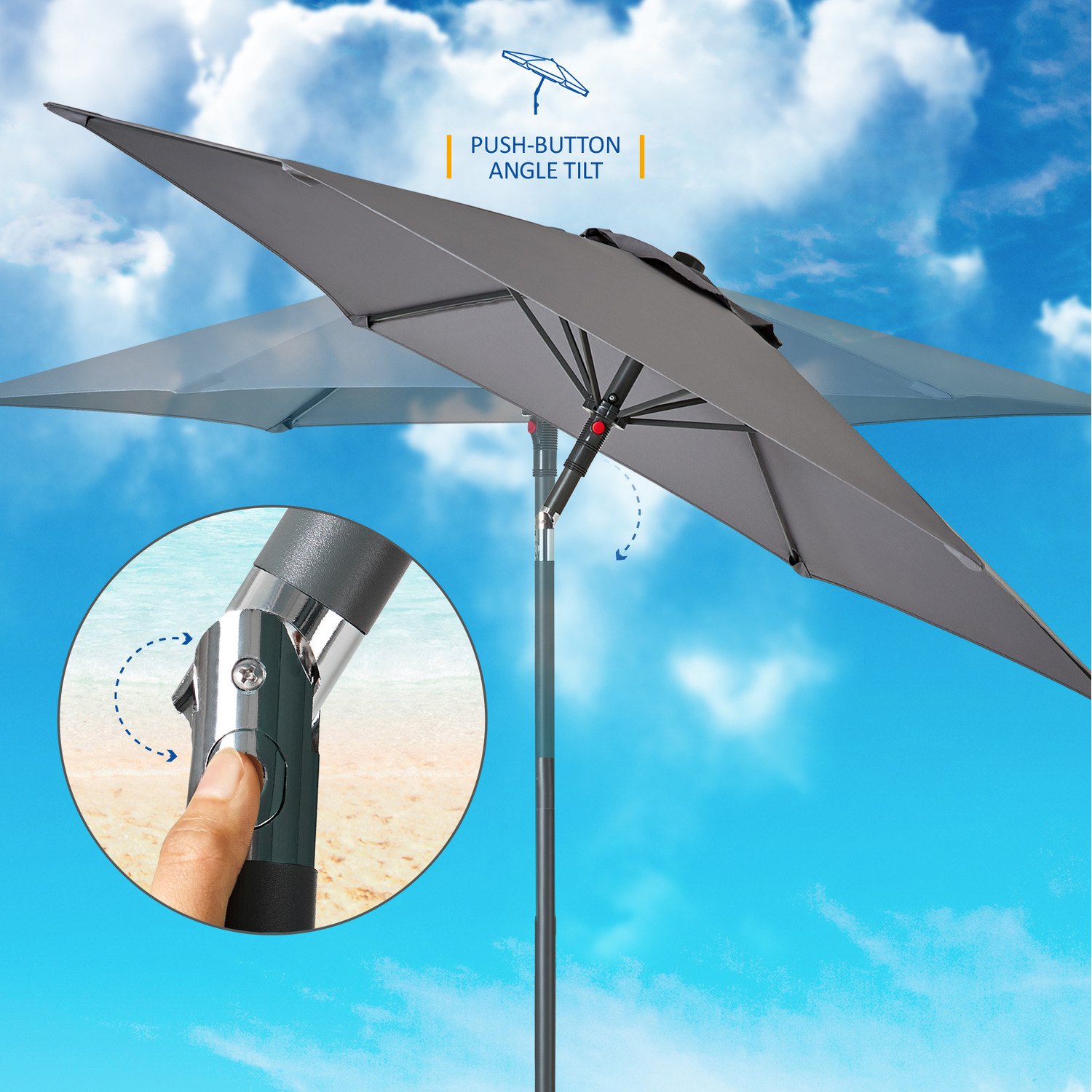 2M Garden Parasol