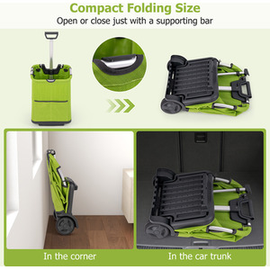 50L Folding Shopping Cart
