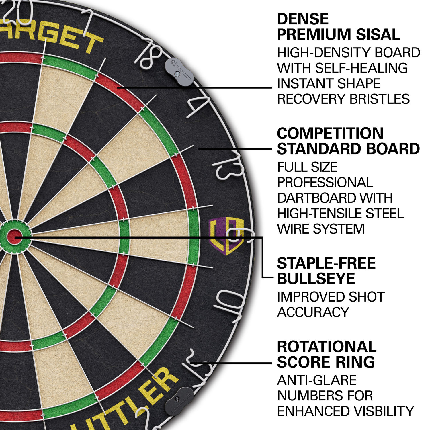 TARGET DARTS Luke Littler Cabinet and Dartboard Set - 440020
