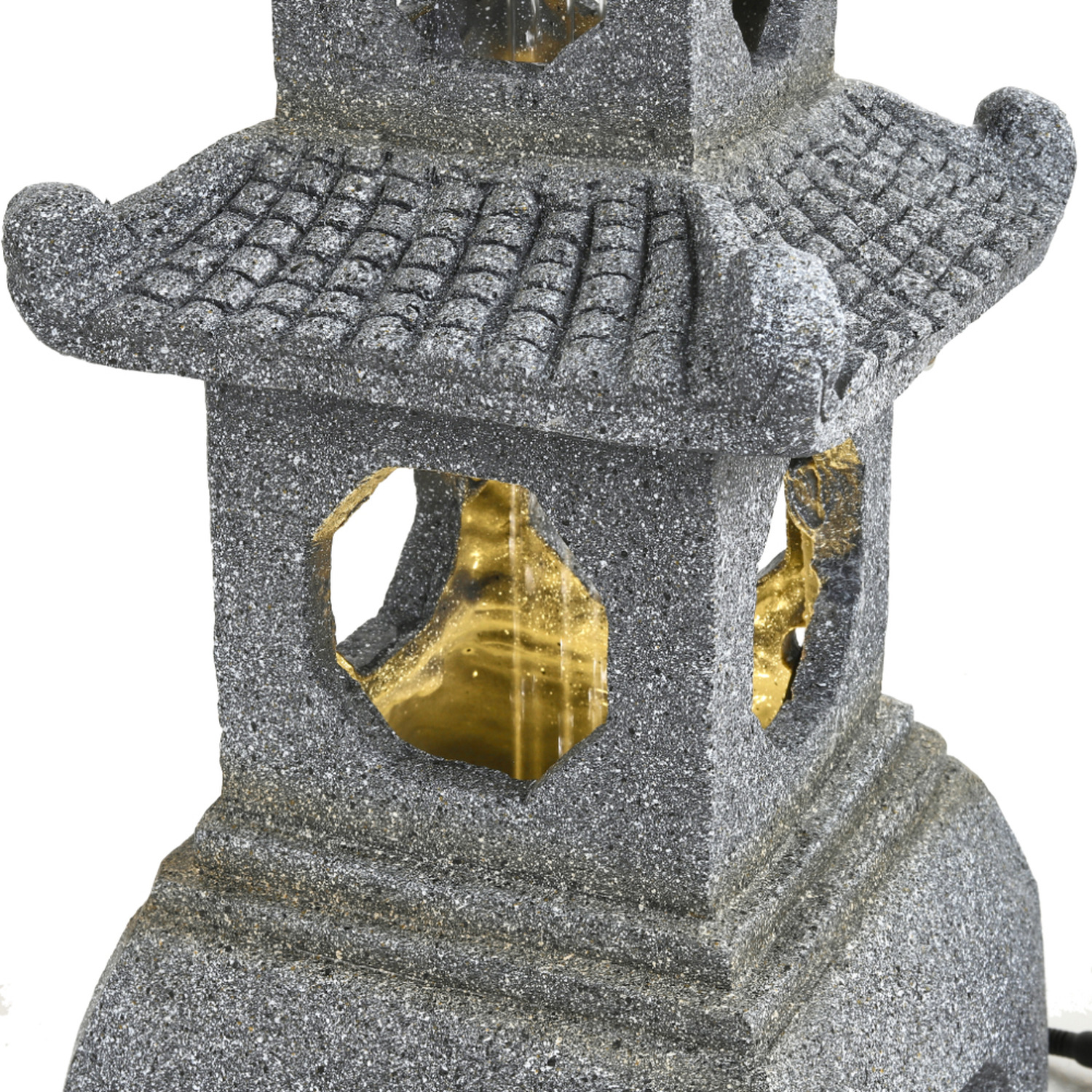 LED Water Feature with Ancient Chinese Pagoda Design