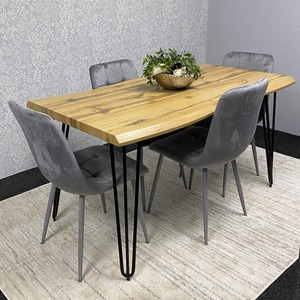 Arizona Dining Table and Velvet Chairs