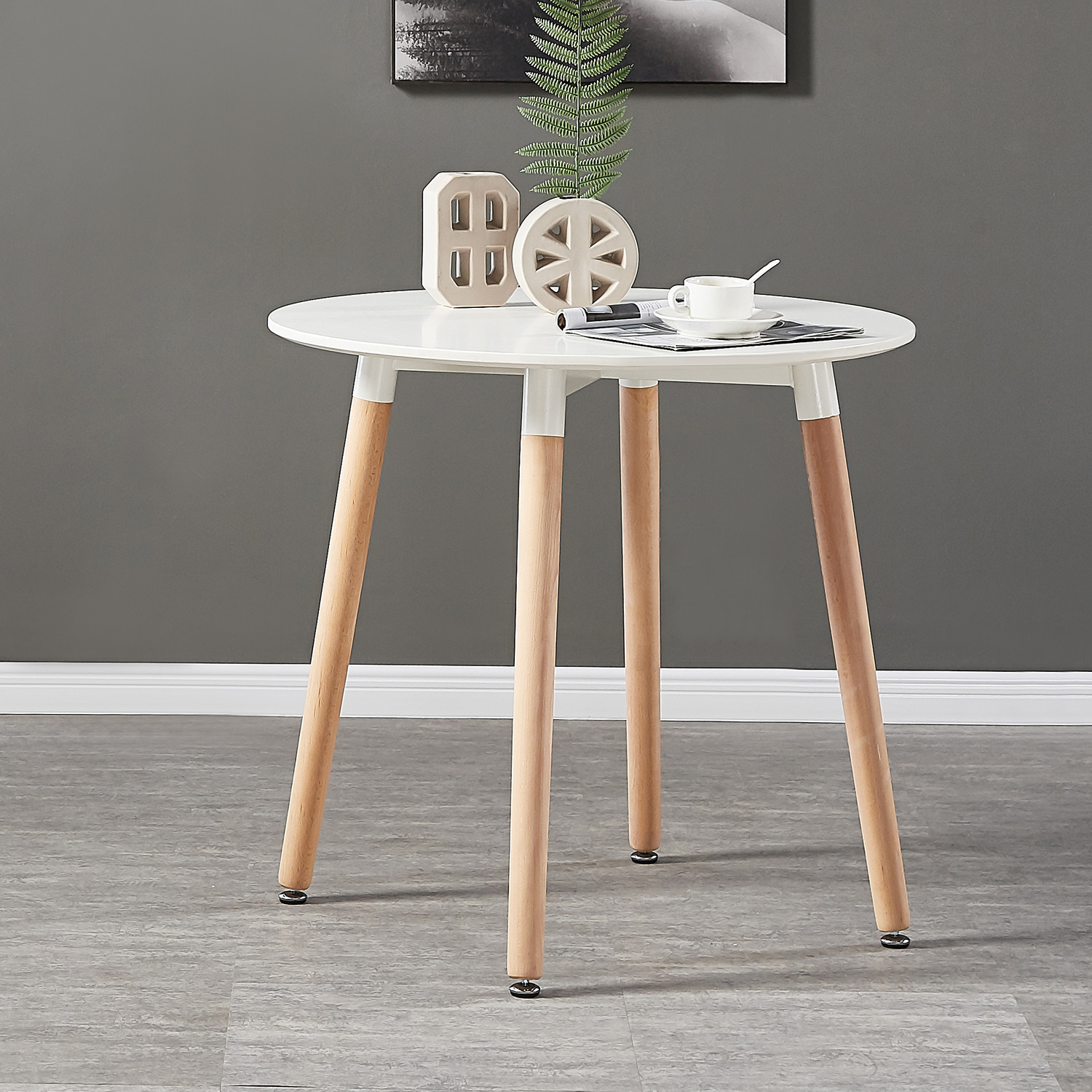 Round Lorenzo Dining Set with a Table and Chairs Set of 2