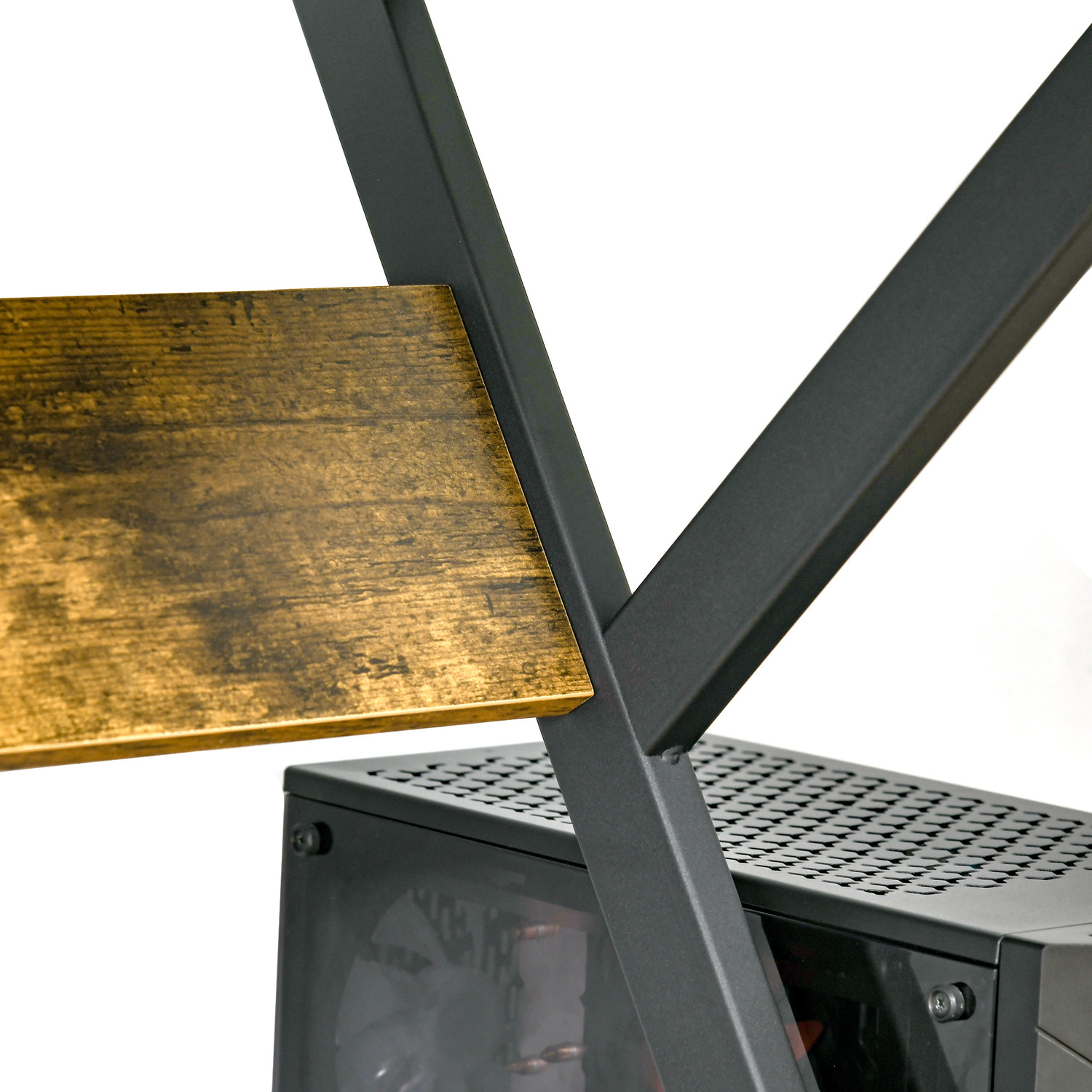 Computer Desk with Monitor Shelf and Storage