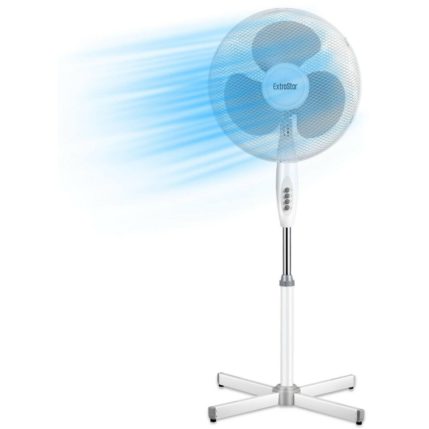ExtraStar 16 inch Stand Fan, 3 Speed