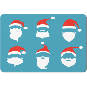 Santa Hats Dining Placemat Coaster Set
