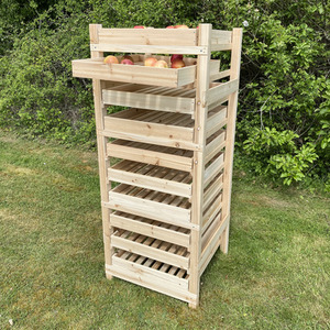 Traditional Wooden Apple Storage Racks