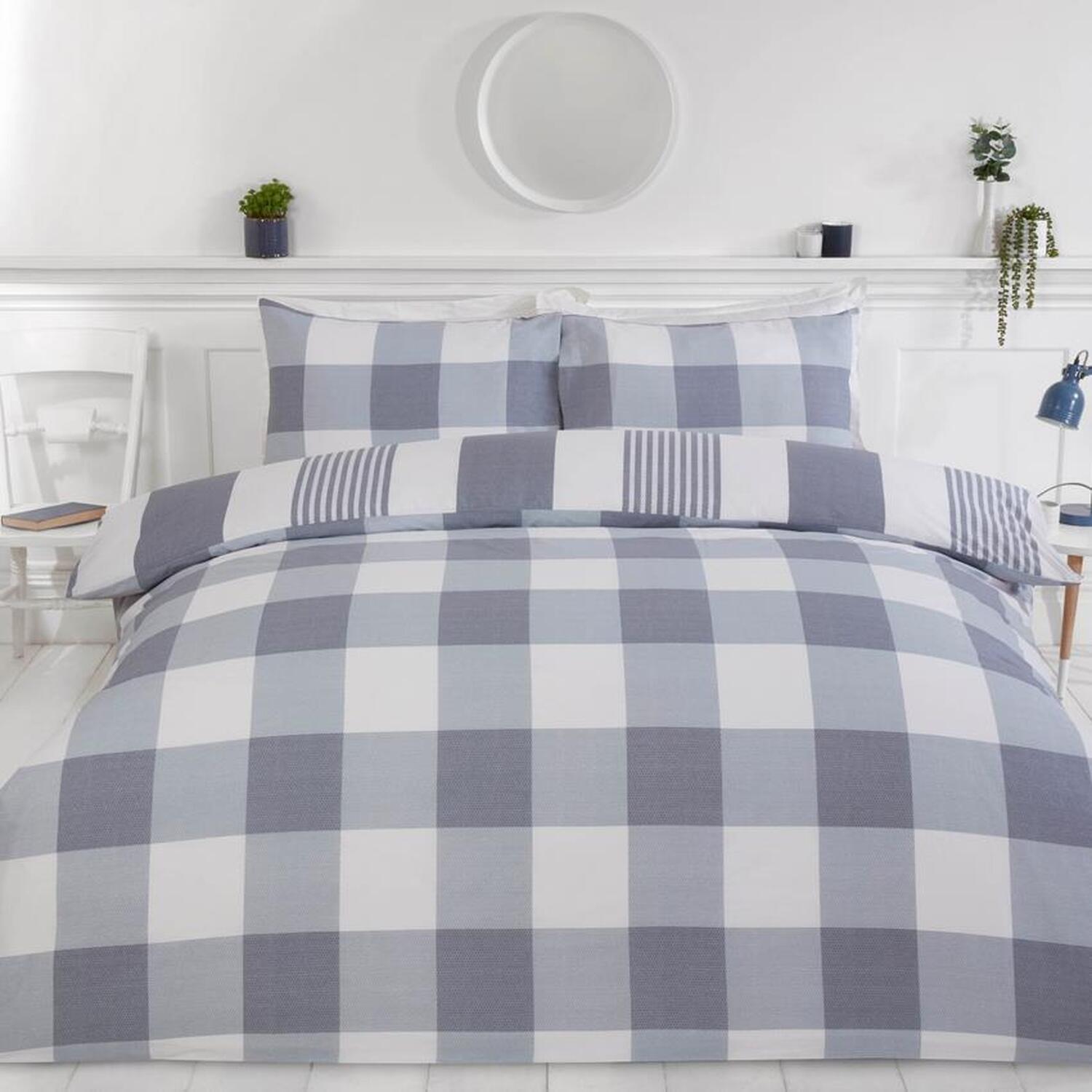 Chambray Stripe Duvet Cover Set
