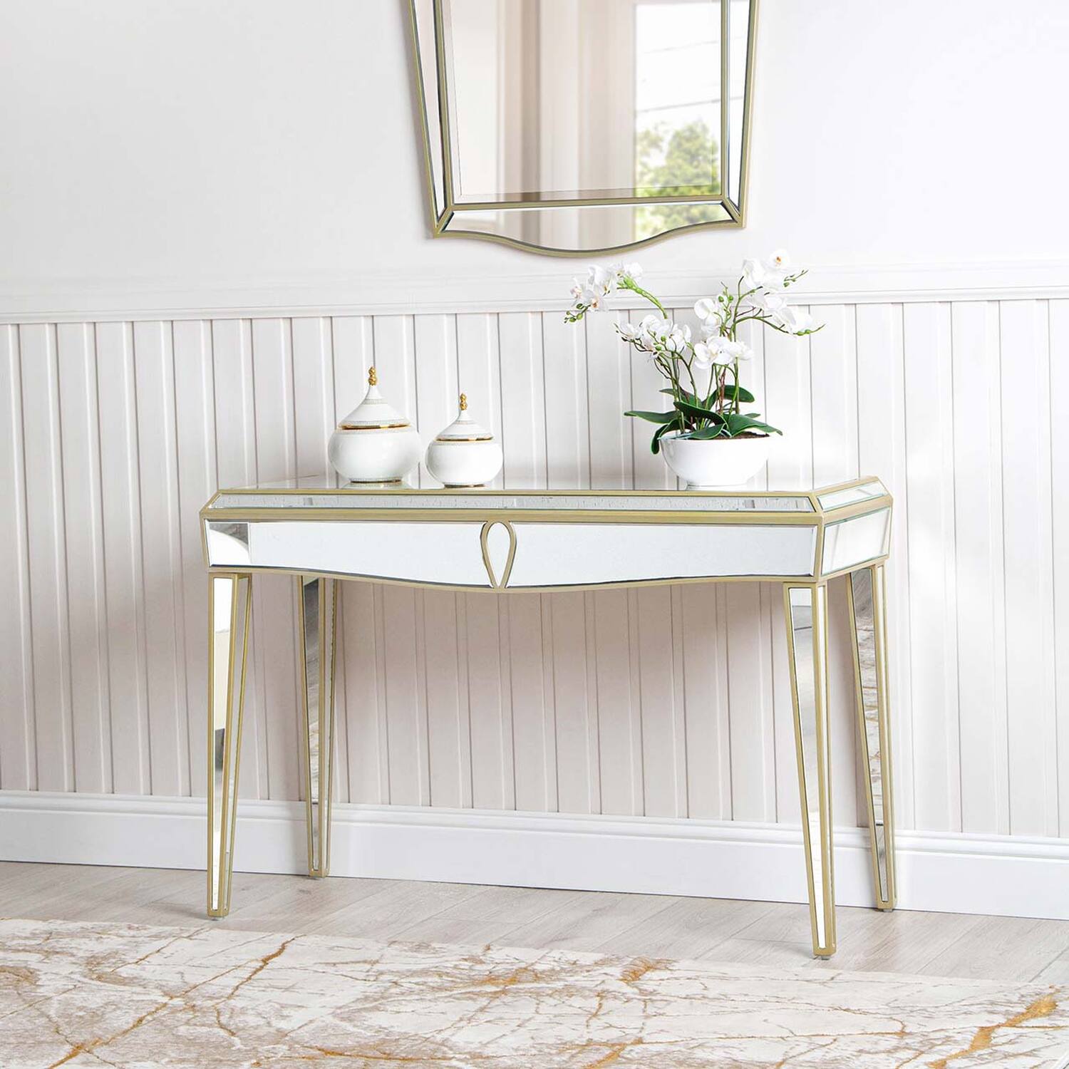 120cm Wide 2-Drawers Console Table for Living Room