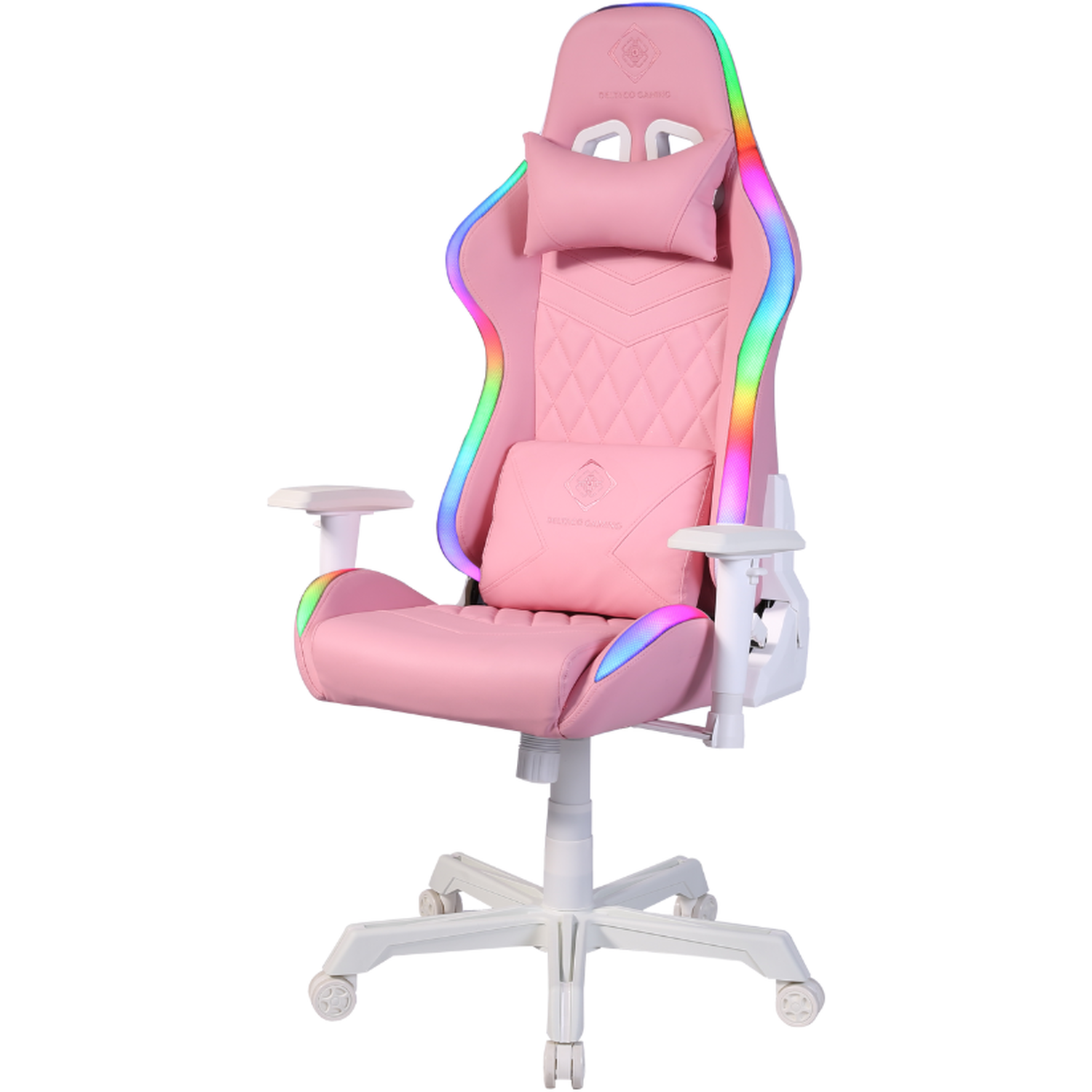 Deltaco Gaming WCH90 Pink Line RGB Gaming Chair