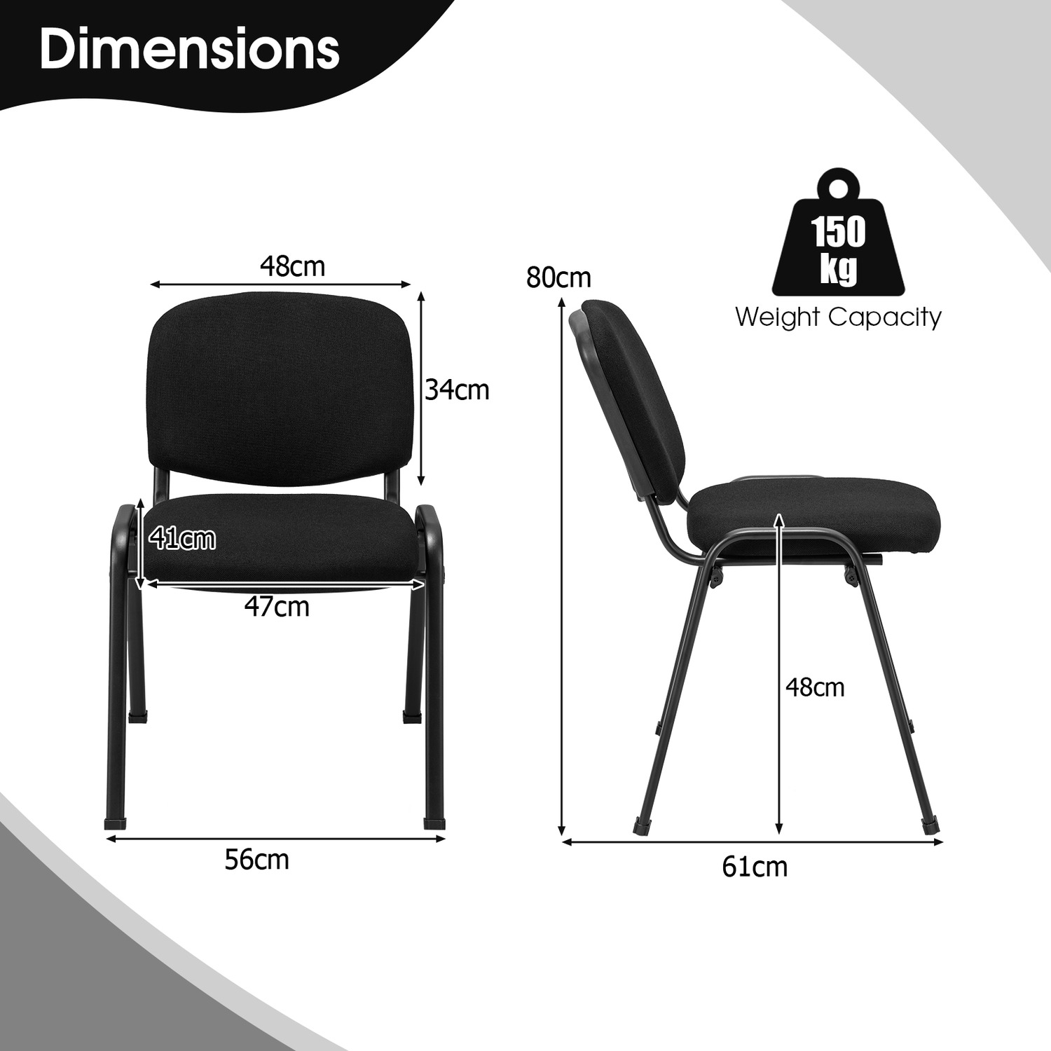 Set of 2 Conference Room Chairs