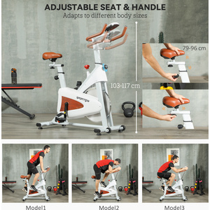 Quiet Stationary Exercise Bike with Adjustable Resistance