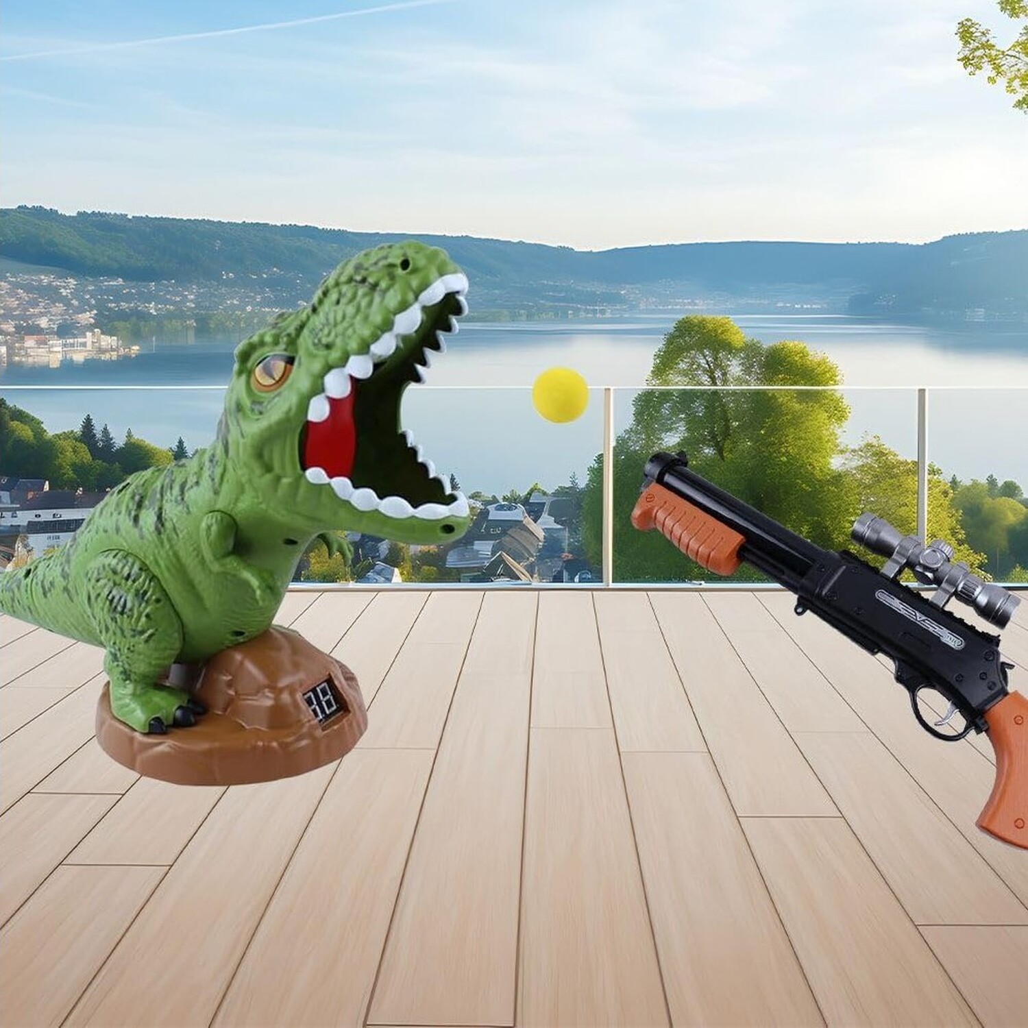 Alivio Dinosaur Movable Target Shooting Game for Kids