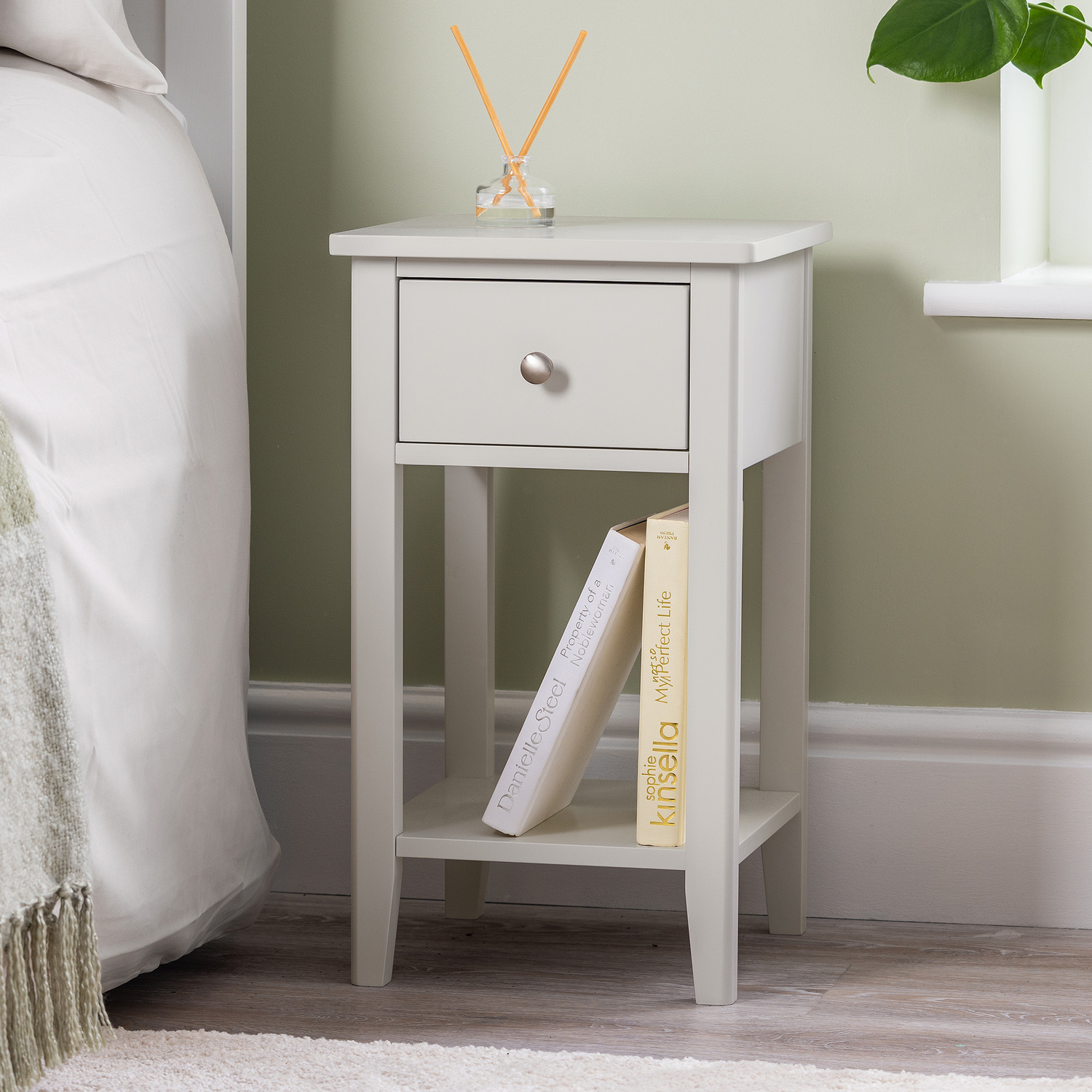 Slim Bedside Table with Drawer