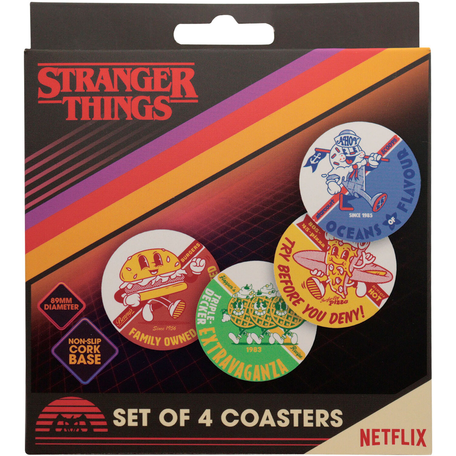 Stranger Things Set of 4 Coasters