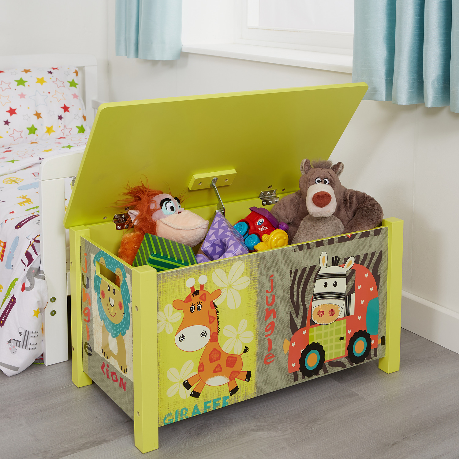 Kid Safari Big Wooden Toy Box