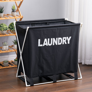 Oxford Fabric Laundry Basket Bin Clothes Washing Storage Hamper With Lid