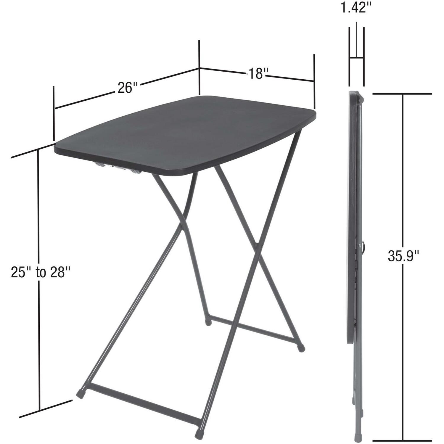 2Pk Adjustable Folding Table