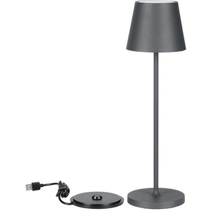 USB Rechargeable LED Table Lamp Grey