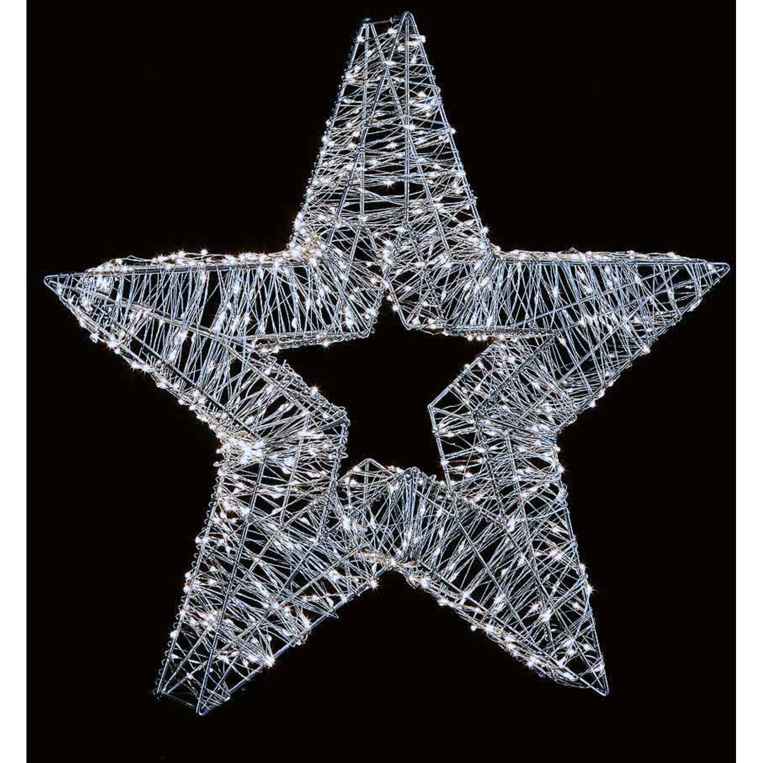 Light up Christmas Star Sculpture Decoration with LEDs