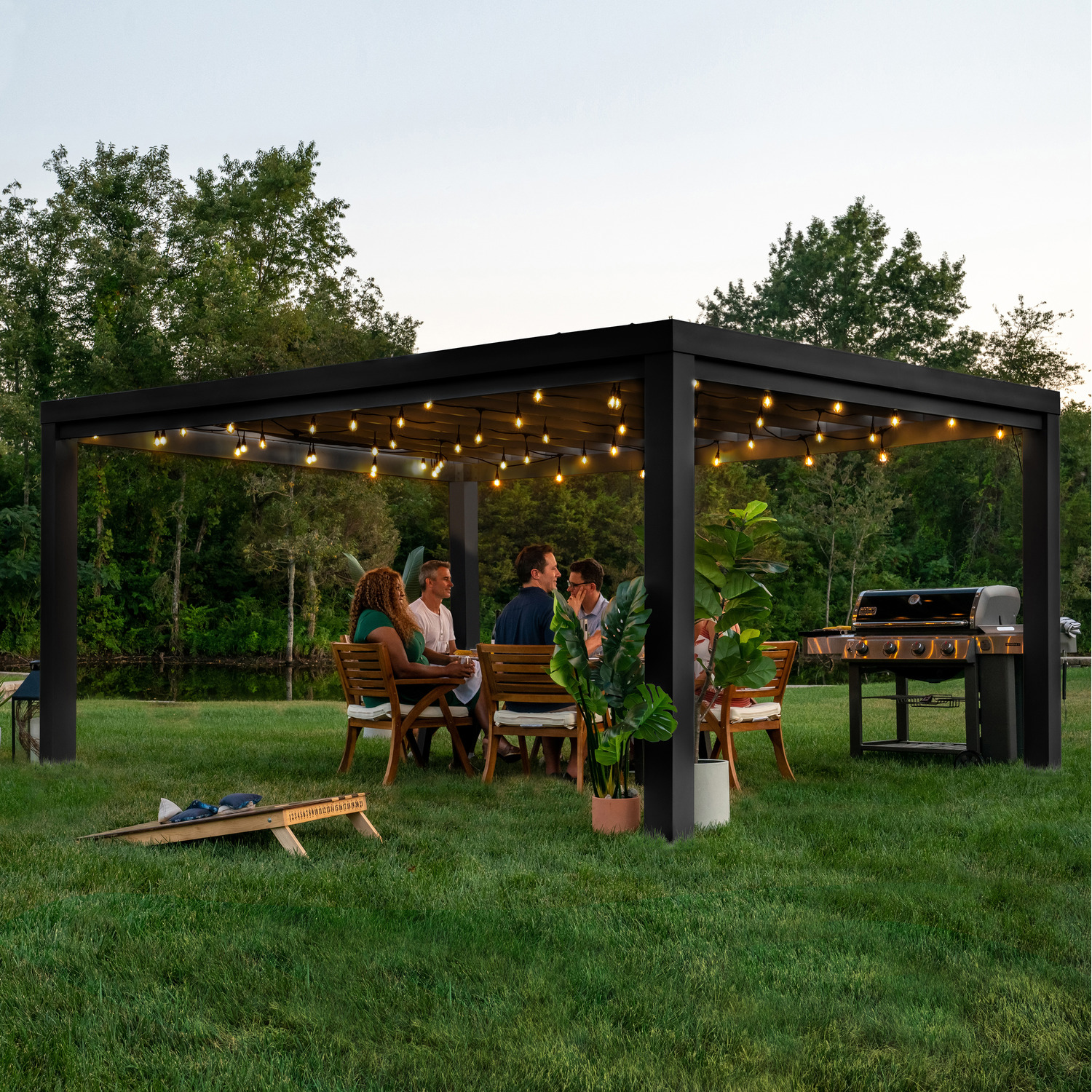 Trenton Modern Steel Pergola