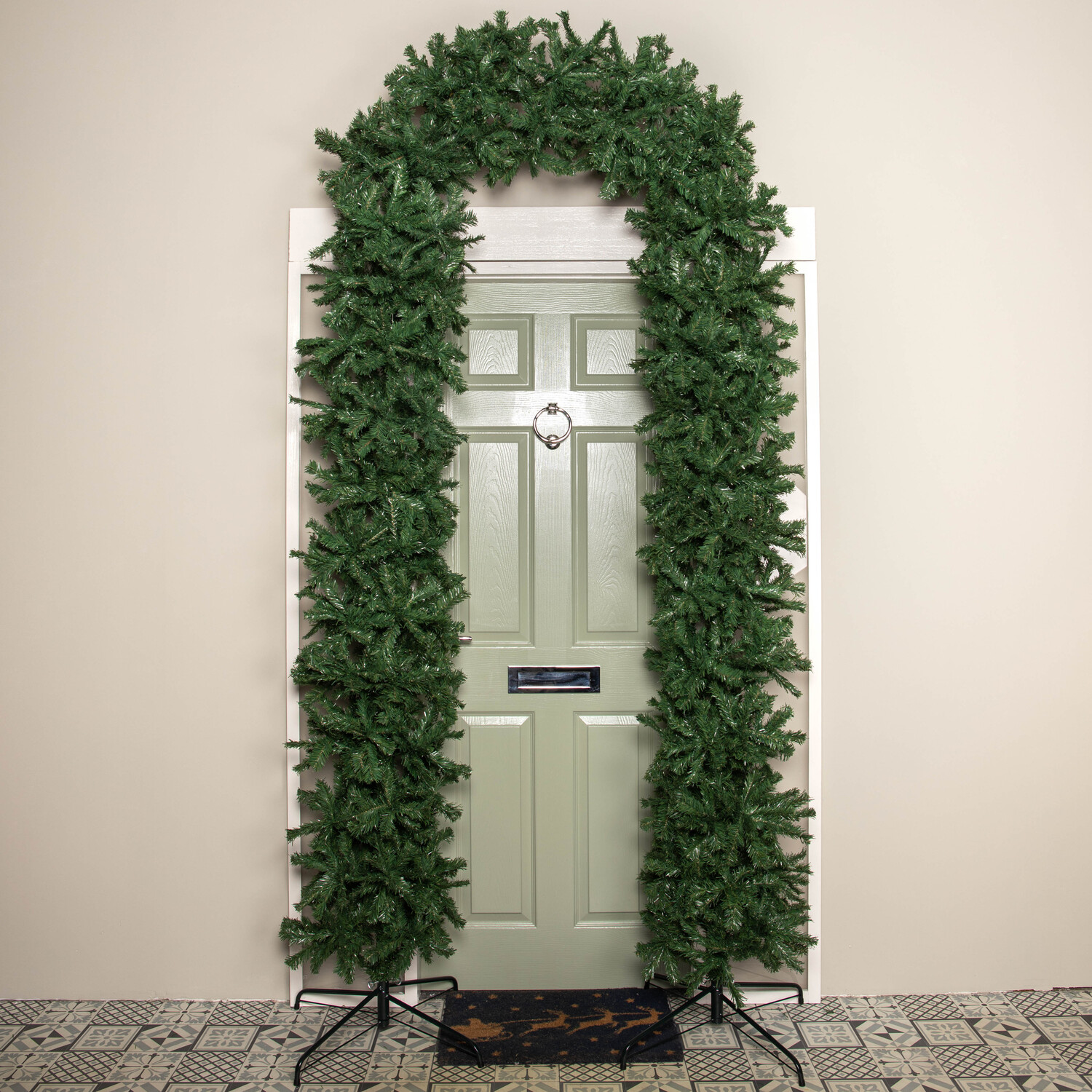 Slimline Single Door Artificial Christmas Tree Arch with 2000 Tips
