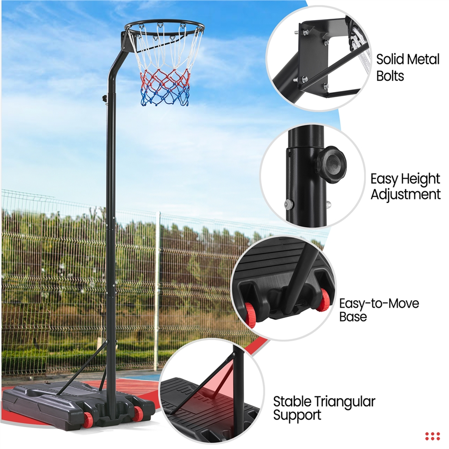 Freestanding Netball Hoop and Stand