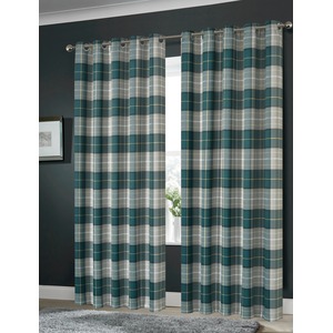 Printed Check Curtains