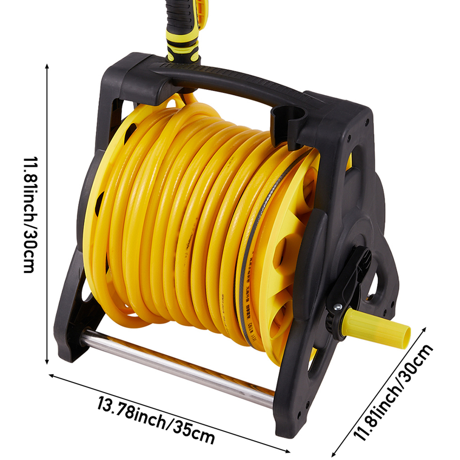 Outdoor Garden Portable Watering Hose Reel Set - 25m